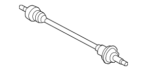 49600-2B010 - Axle Shaft Assembly - 2007-2009 Hyundai Santa Fe | World ...