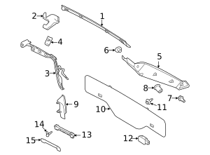 2014-2022 Land Rover Range Rover Sport Side Trim Panel Retainer ...