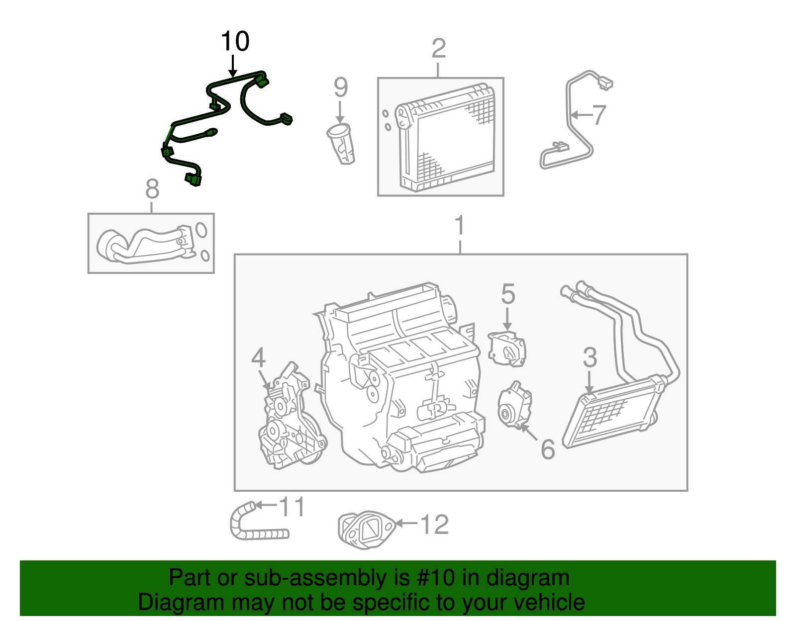 Genuine Toyota Wire Harness part# 82210-0C020 for 2007-2022 Toyota ...