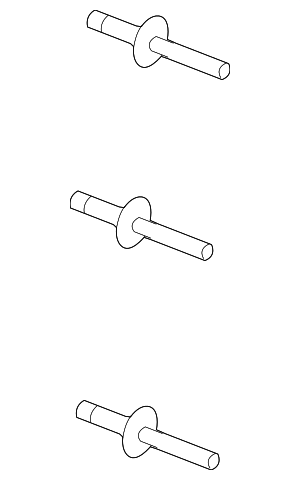 2003-2011 Ford Splash Shield Rivet -W701950-S901 | TascaParts.com
