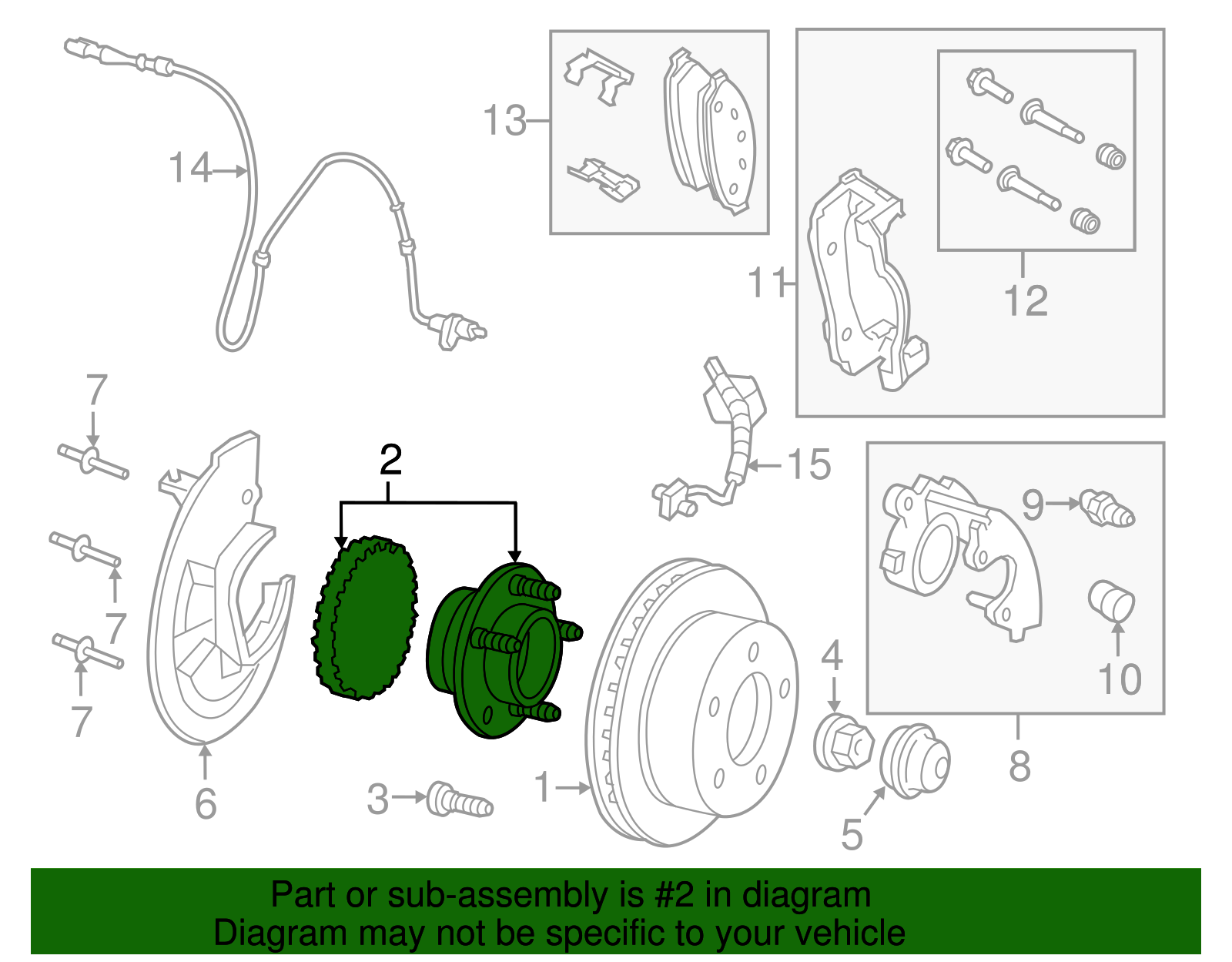 H2MZ-1104-X - Hub & Bearing 2004-2011 Ford | Big 3 Auto Parts