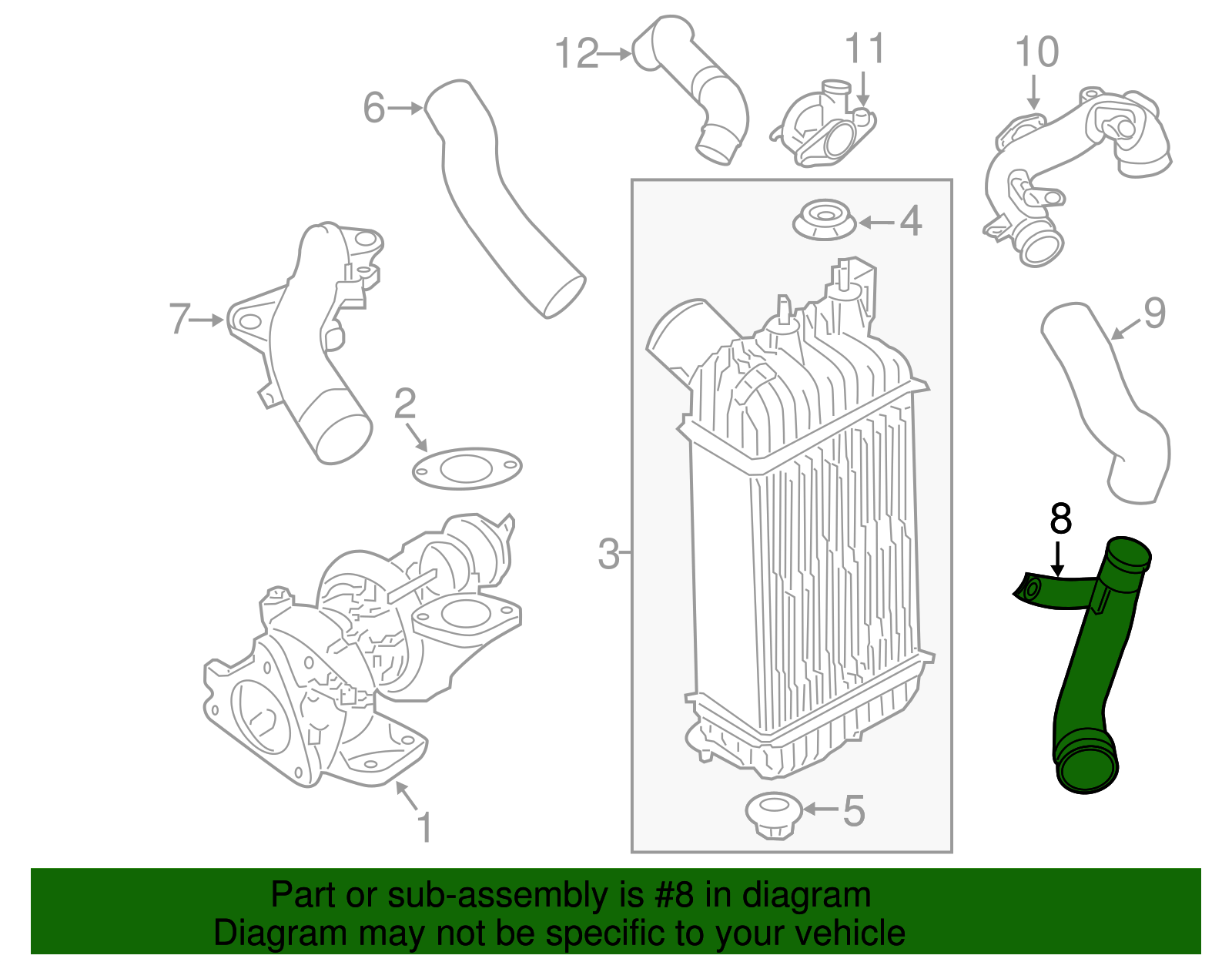 2017-2019 Nissan Inlet Tube 14460-BV80A | Melloy Nissan Parts