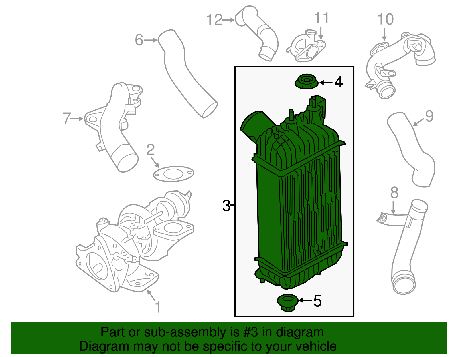 2012-2017 Nissan Juke Inter-Cooler 14461-1KC0B | Bill Kay Nissan Parts