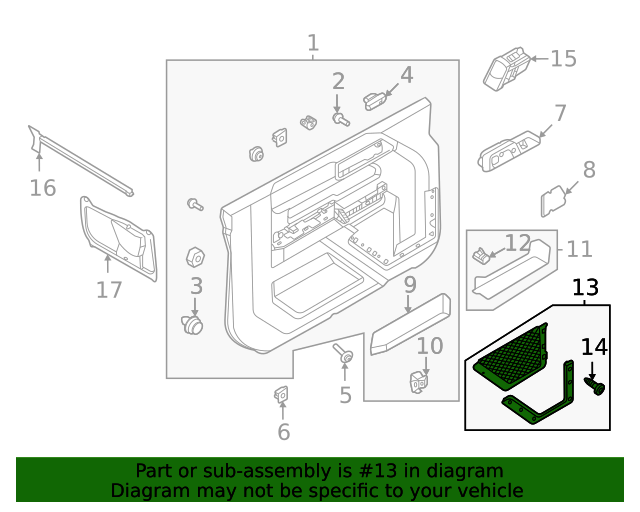 2021-2023 Ford Bronco Pocket M2DZ-78060B01-AD | Varsity Ford