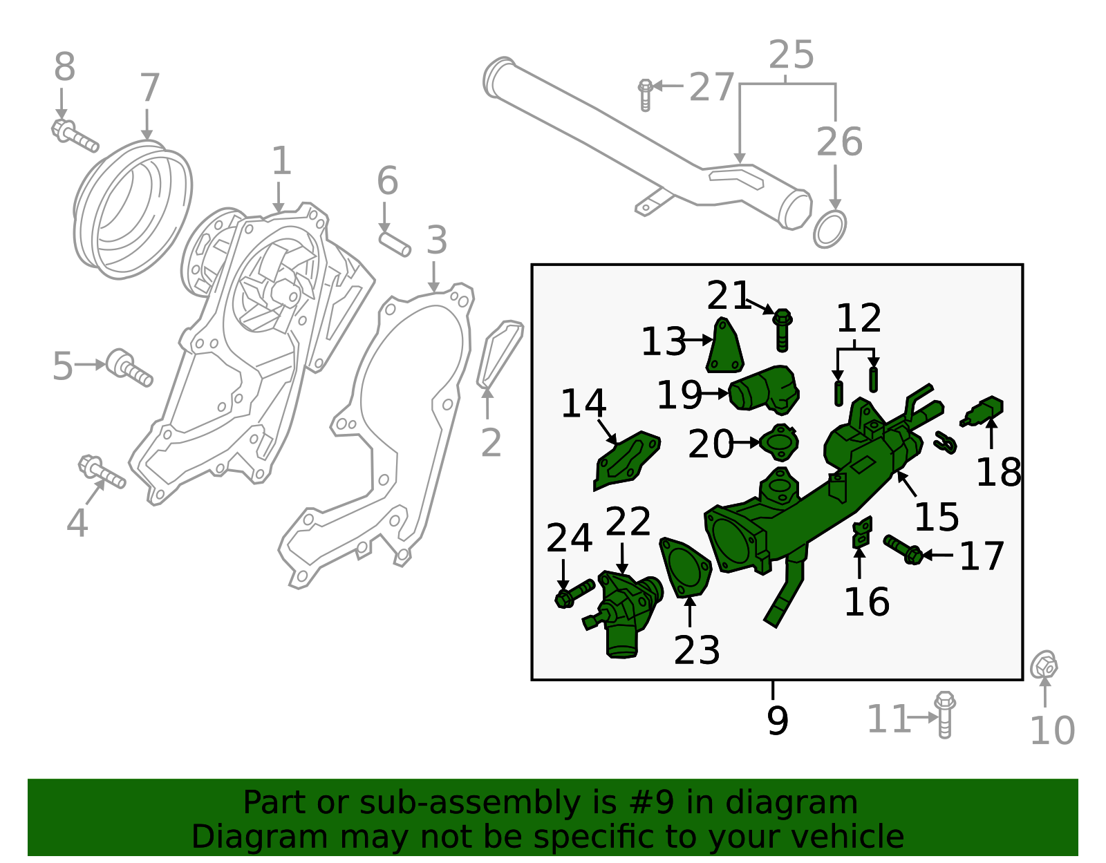 Genuine Engine Coolant Thermostat Kit for 2020-2025 Hyundai Palisade ...