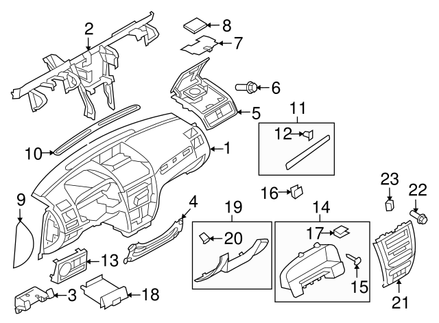 2008-2022 Ford Upper Center Pillar Trim Retainer Clip -W710338-S403 ...
