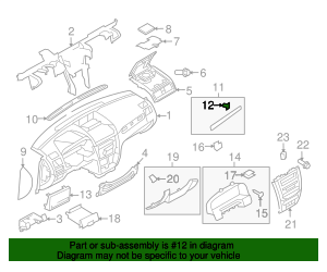 2008-2022 Ford Upper Center Pillar Trim Retainer Clip -W710338-S403 ...