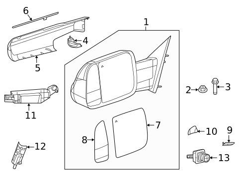 Outside Mirrors for 2019 Ram 2500 | Mopar Parts