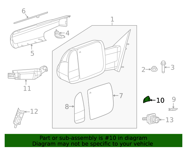 2019-2020 Ram Signal Lamp - Passenger Side (RH) 68460762AA | TascaParts.com