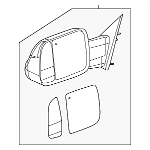2019-2020 Ram 2500 Mirror Assembly - Driver's Side (LH) 68361477AC ...