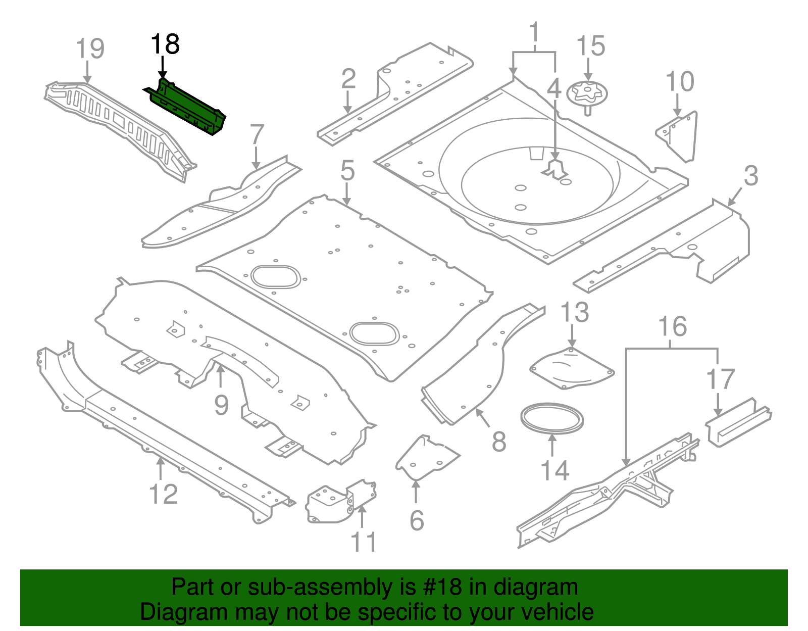 75650-6MA0A - 2017-2023 Nissan - Center Cross-Member | Anicra Nissan Parts