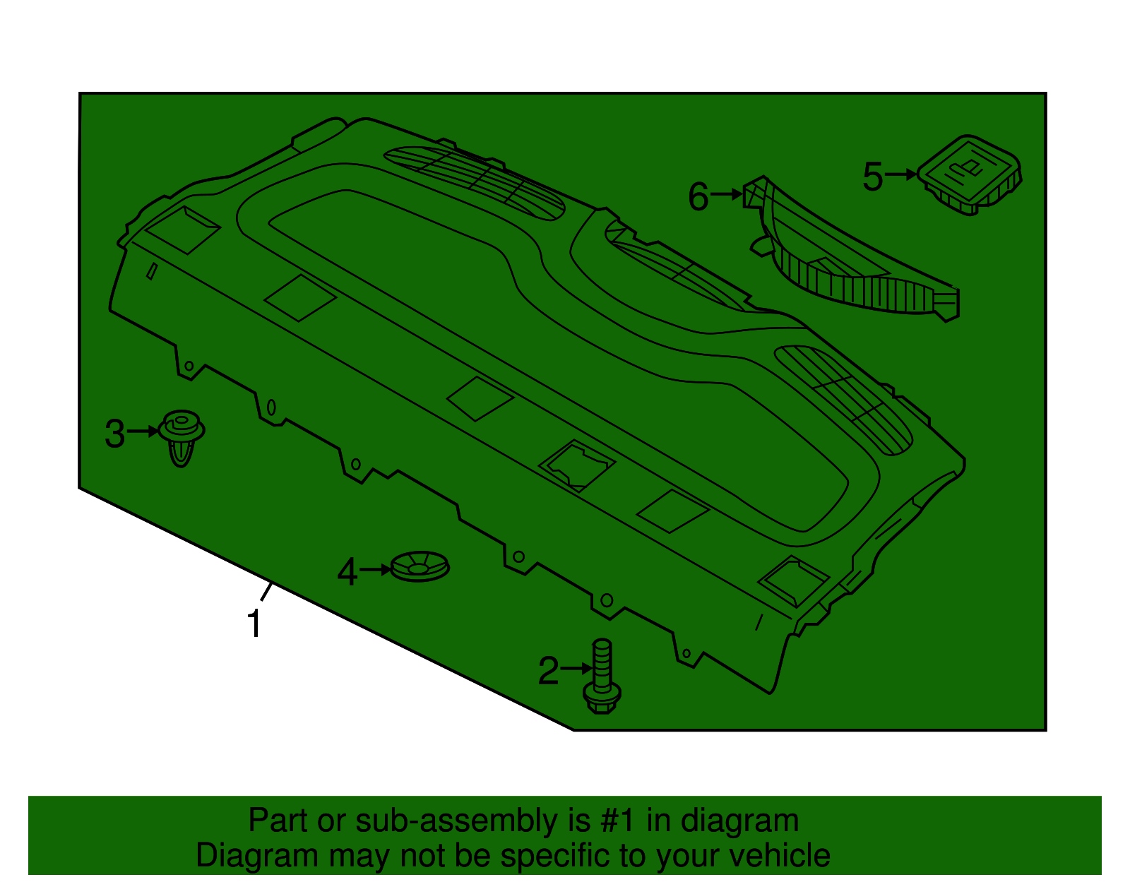 2018-2022 Hyundai Accent Pkg Tray Trim 85610-J0000-TRY | Hyundai ...