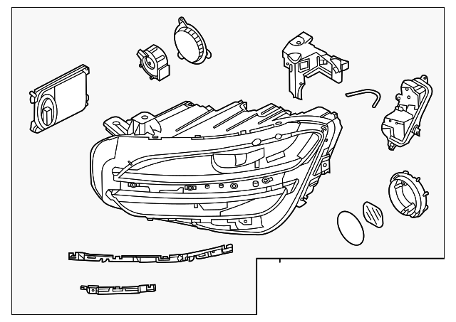 Genuine Headlamp Assembly for 2022-2025 Genesis G70 | Part# 92101-G9520 ...