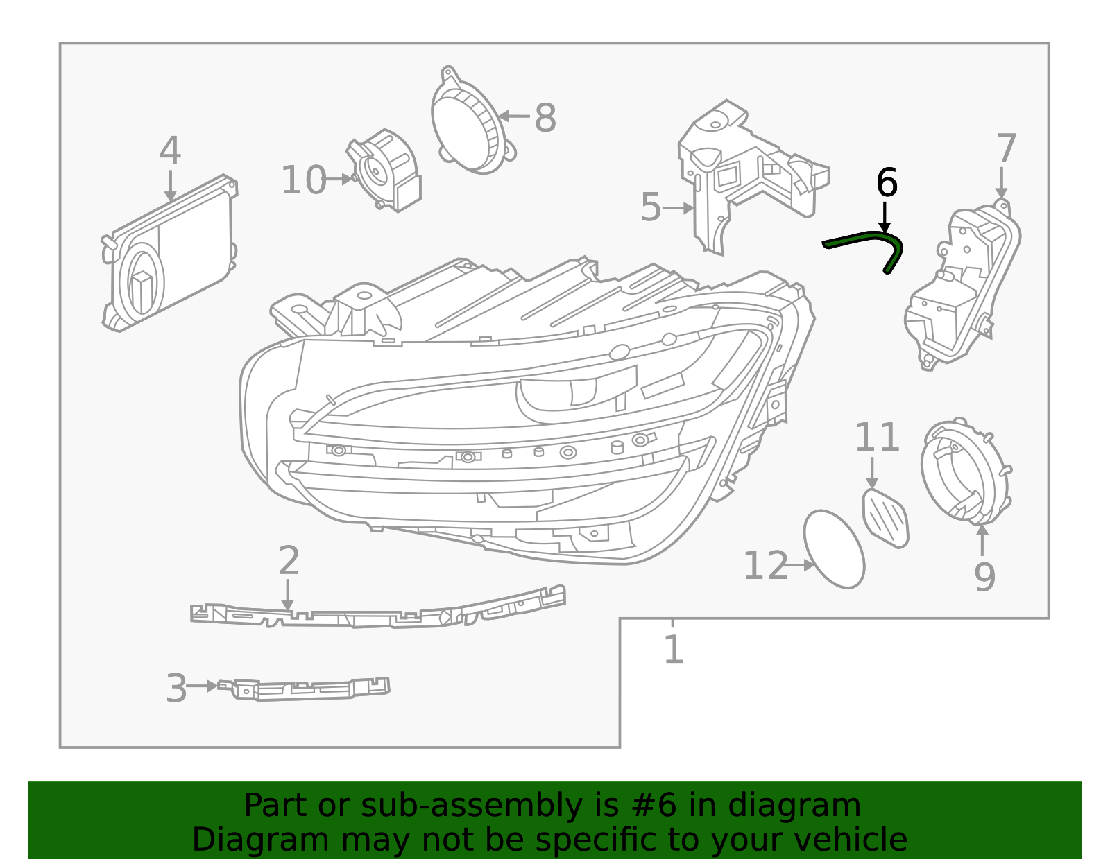 92181-G9500 - Strip Headlamp Left-hand 2022-2025 Genesis G70 ...