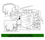 2016-2025 GM Front Side Door Trim Panel Retainer 11548932 GM ...