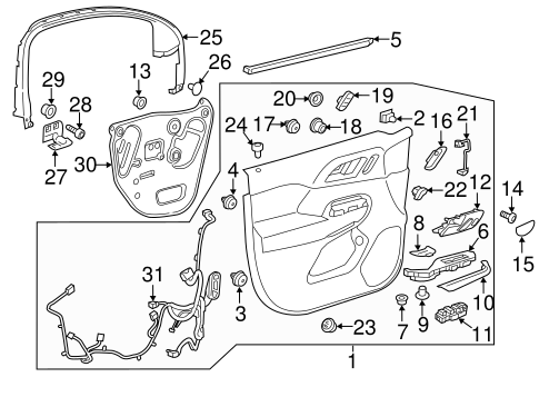 Front Door for 2021 GMC Acadia | GMPartsDirect.com