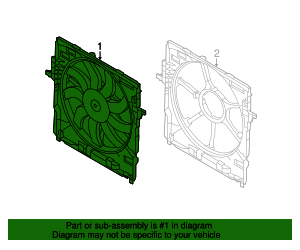 Genuine BMW 17-42-8-509-743 | Fan Assembly | FREE Shipping on Most ...