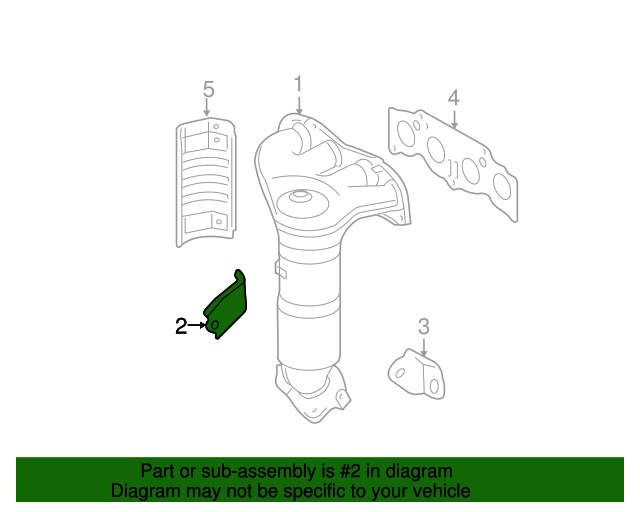2006-2015 Toyota Exhaust Manifold Stay 17139-28050 | Toyota Parts Center