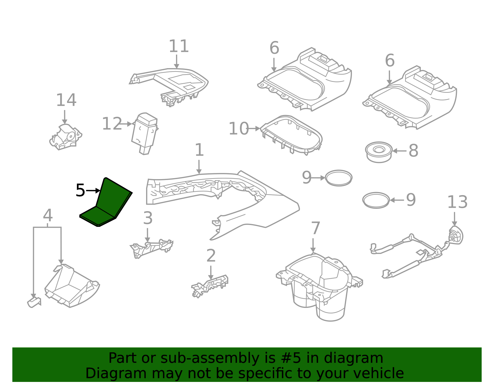 2020-2025 Subaru Tray Mat 66272AN00A | Subaru Online Parts