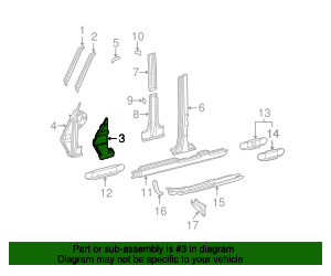 463-637-09-20 - Hinge Pillar 2002 Mercedes-Benz G 500 | Mercedes-Benz ...