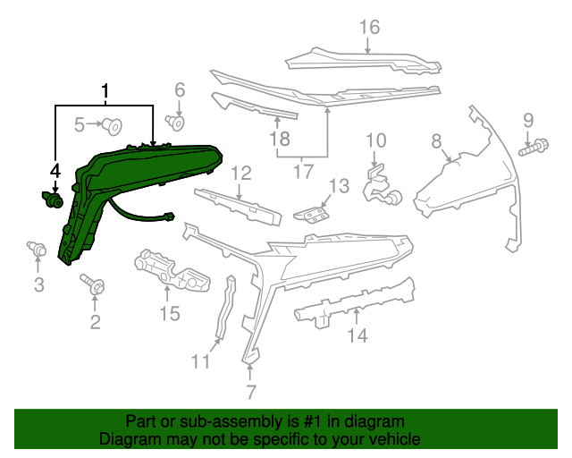 81551-11160 - Lens & Housing For 2018-2024 Lexus | Lexus OE Parts