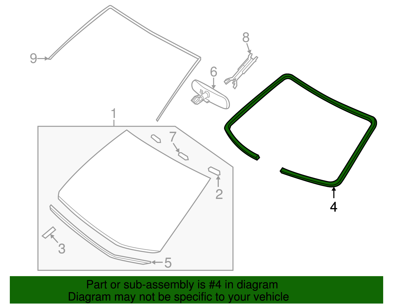 2014-2025 Nissan Windshield Dam 727163WC0A | Retail Performance Auto Parts