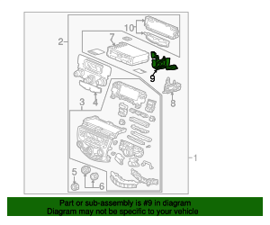 2003-2007 Honda Accord Radio Chassis Bracket 39177-SDA-A11 | OEM Parts ...