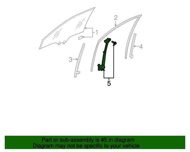 72210-SWA-A01 - Window Regulator 2007-2011 Honda CR-V | Honda Parts Online
