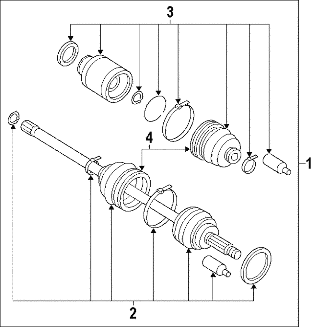 2009-2013 Subaru Forester Cv Joint Kit 28391SC002 | Subaru Parts Store