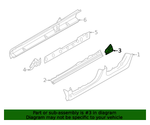 51472FL1909P - Rocker Reinforced Ext - 2018-2021 Subaru | World OEM ...