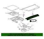 84445055 - Black Liftgate Sill Garnish Molding 2018-2024 GM | Chevrolet ...