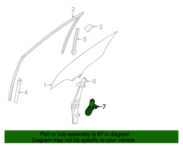 2014-2024 Nissan Window Motor 80730-4BA1A | Nissan Parts Plus