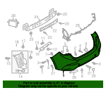 2014-2018 Mazda 3 Bumper Cover BJS7-50-221A-9U | Original Mazda Parts