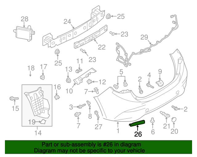 D350-51-5L0E - Reflector 2004-2018 Mazda | AutoNationParts.com
