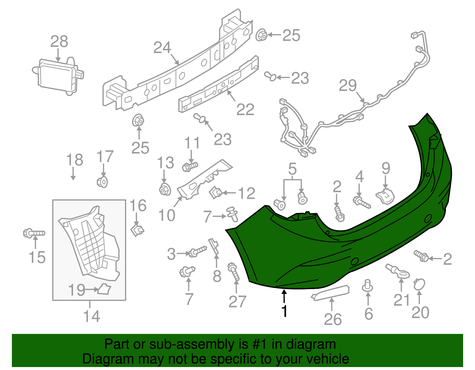 2014-2018 Mazda 3 Bumper Cover BJS7-50-221A-9U | OEM Parts Online