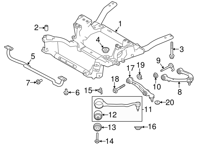 LR033263 - Differential Housing Insulator 2013-2020 Land Rover | Land ...