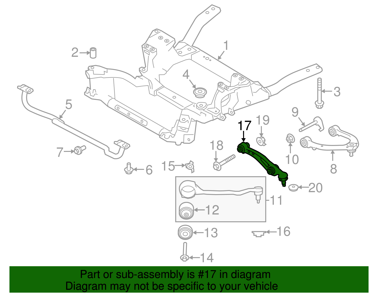 Genuine OEM Rear Lower Control Arm Part# LR171074 Fits 2018-2024 Land ...