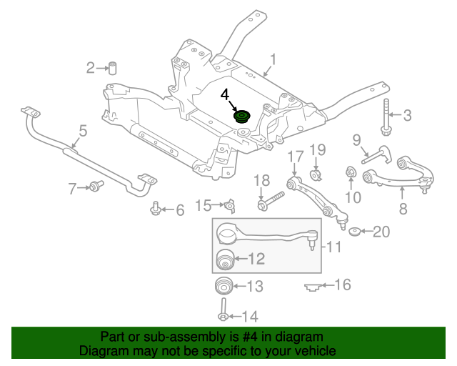 LR033263 - Differential Housing Insulator 2013-2020 Land Rover | Land ...