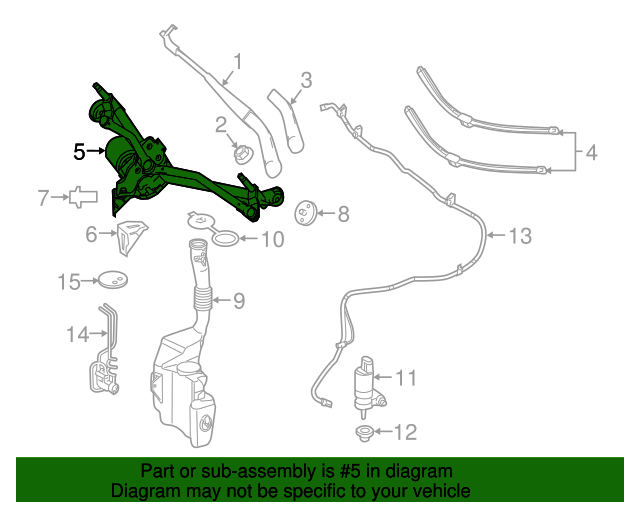 253-820-55-00 - Windshield Wiper Motor 2016-2020 Mercedes-Benz ...