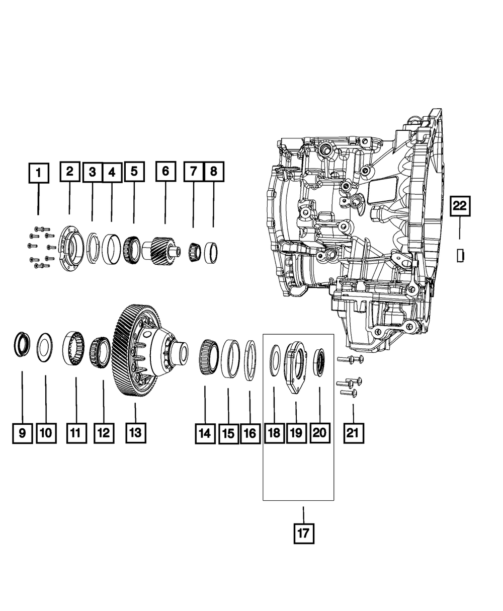 2014-2021 Ram Trans-Axle Differential 4753184AA | Mopar eStore