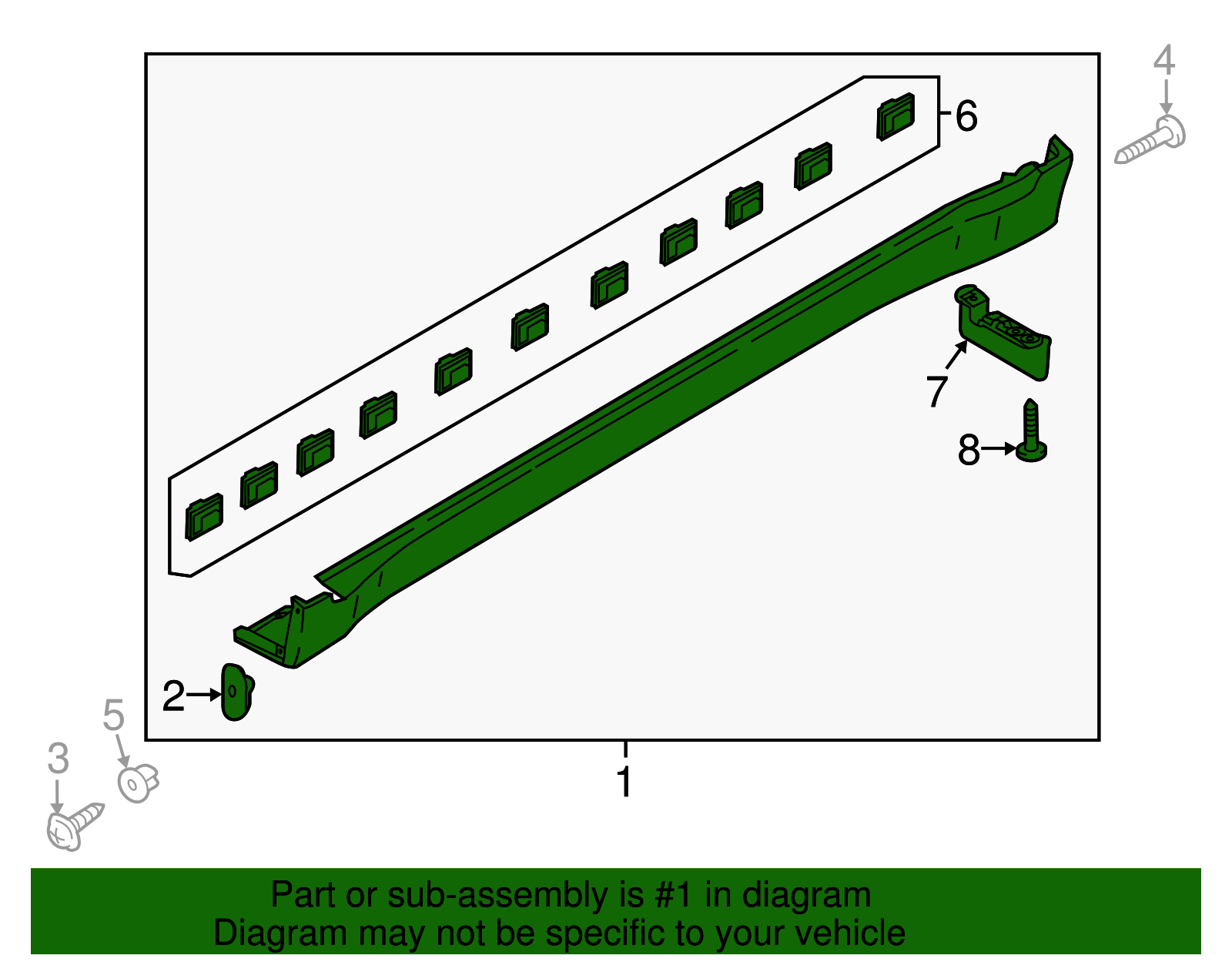 2020-2022 Kia Sportage | Rocker Molding | 87751-D9030 | Kia Auto Parts