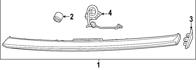 2022-2024 Kia EV6 High Mount Lamp 92409-CV150 | TascaParts.com