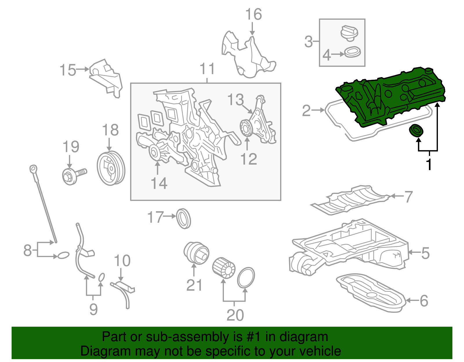 2006-2017 Lexus Valve Cover 11201-31232 | OEM Parts Online