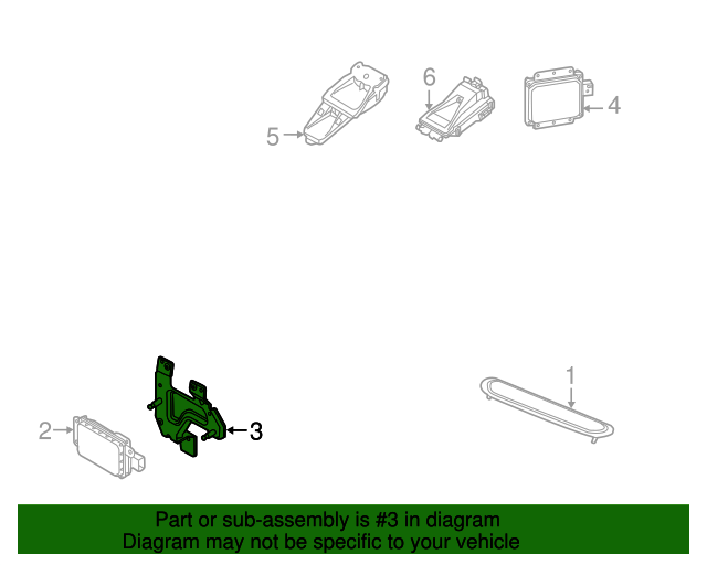 2011-2018 Volvo Distance Sensor Bracket 31252833 | OEM Parts Online