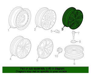 2016-2019 Honda Civic Wheel, Alloy 42700-TBA-A92 | OEM Parts Online