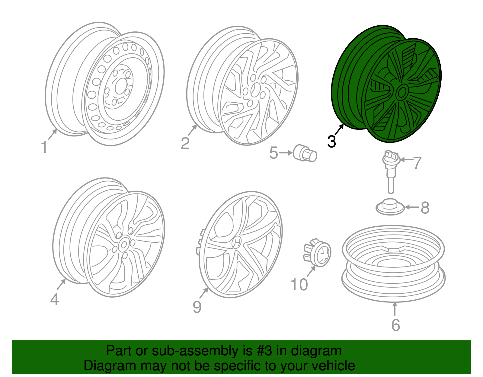 42700-TBA-A92 - 2016-2019 Honda Civic - Disk Aluminum Wheel (17X7J ...