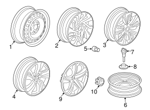 2016-2019 Honda Civic Wheel, Alloy 42700-TBA-A92 | OEM Parts Online