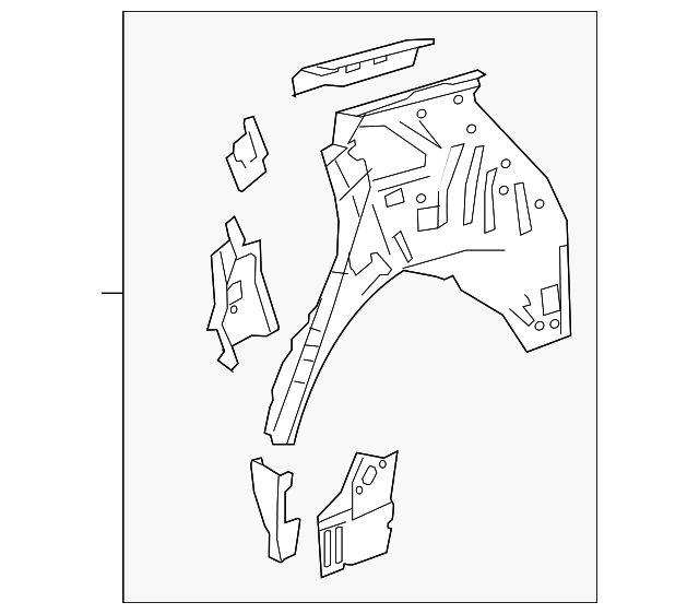 2017-2024 Cadillac XT5 F Panel 84734975 GM | GMPartsDirect.com