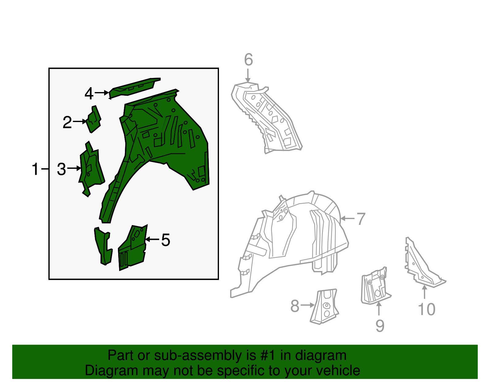 2017-2025 Cadillac XT5 F Panel 84734975 | OEM Parts Online
