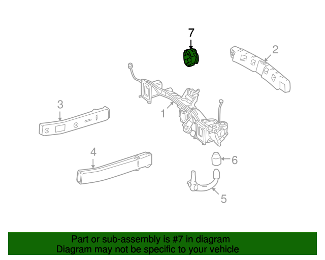 2007-2021 Mercedes-Benz Trailer Tow Harness Connector 020-545-40-26-64 ...